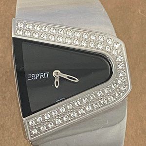 Esprit | Accessories | Vintage Esprit Watch Crystals Silver Cuff Bangle ...